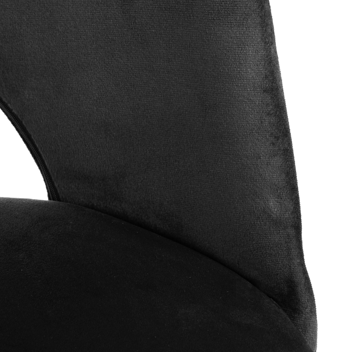 Scaun din catifea TERCIO negru 47x55x77cm HOMLA - eMAG.ro