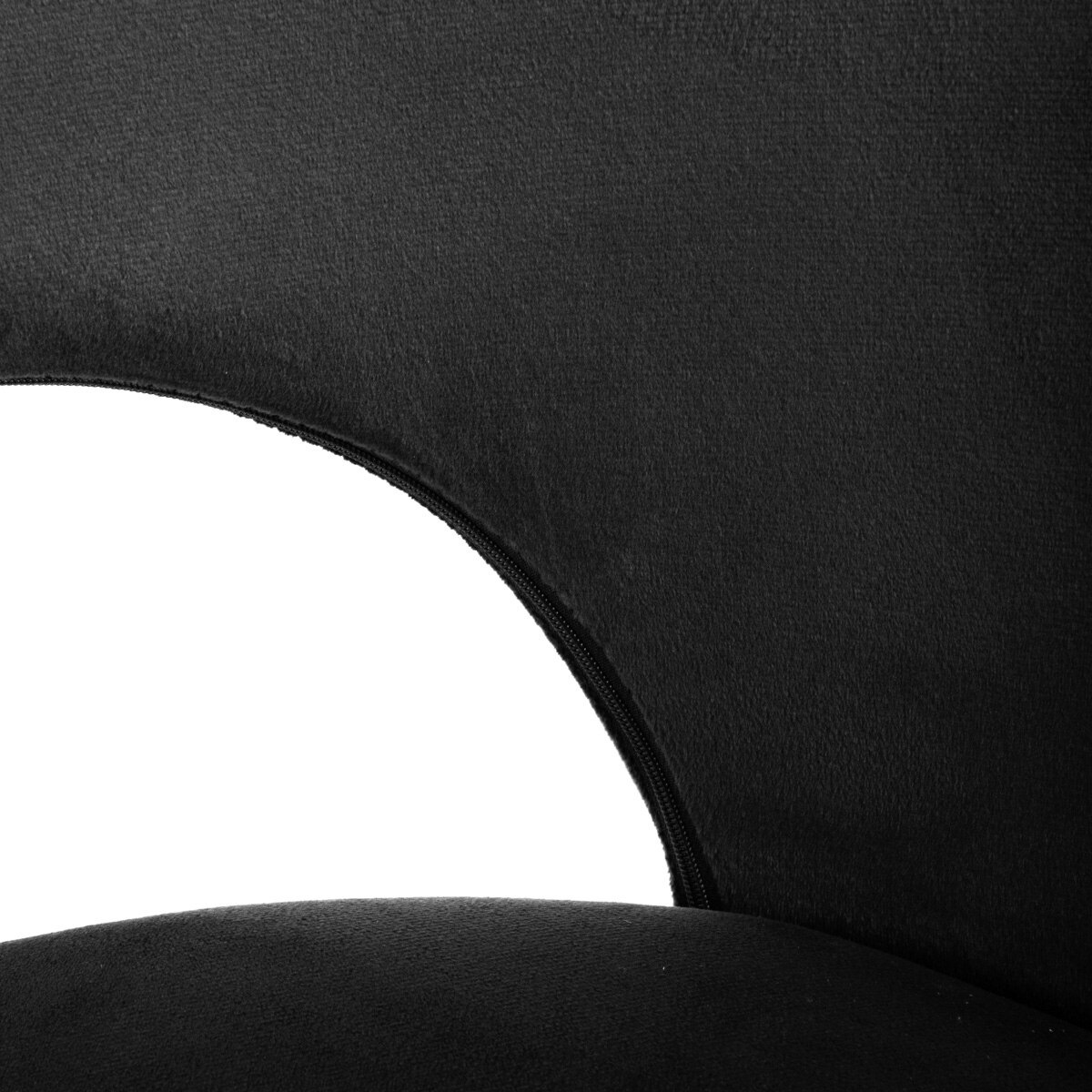 Scaun din catifea TERCIO negru 47x55x77cm HOMLA - eMAG.ro