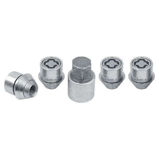 Set piulite antifurt roti Sicustar, M12 x 1.50, hexagon, cheie 17, otel ...