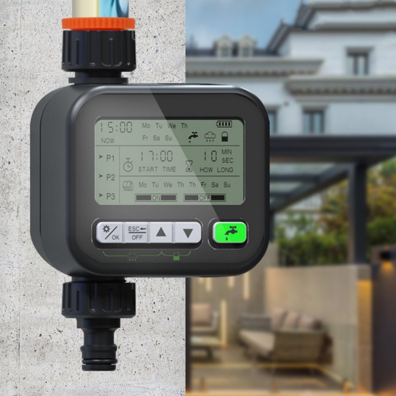 Programator de irigare, BOMSTOM, Display LCD, Senzor de ploaie ...