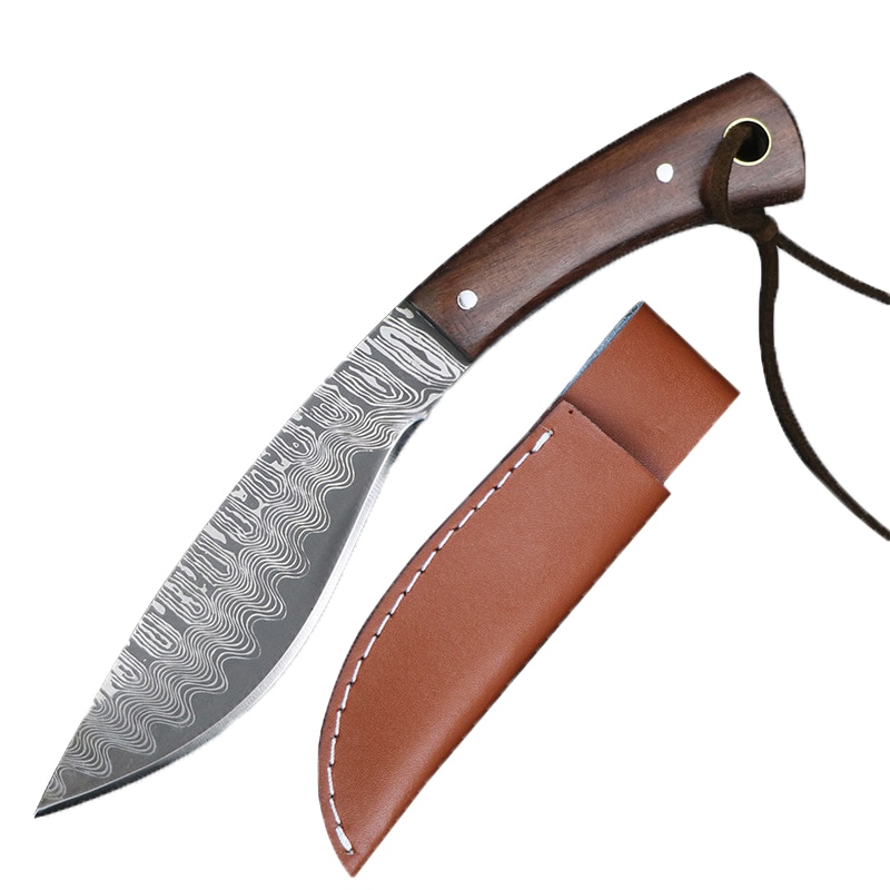 Cutit Portabil Scurt Camping, Full Tank, 17 cm, Otel Inoxidabil cu ...