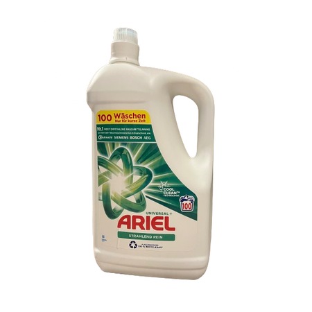 Detergent Ariel Gel Concentrat, pentru rufe albe, 5l, 100 spalari - eMAG.ro