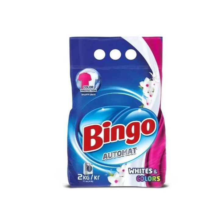 Detergent Automat Bingo Whites & Colors 2 kg - eMAG.ro