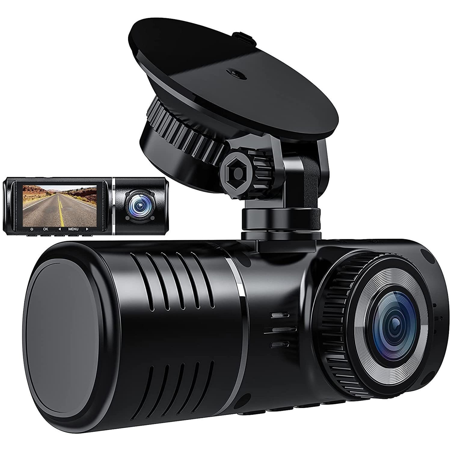 Camera auto de bord triplu obiectiv de inregistrare fata/spate cu ...