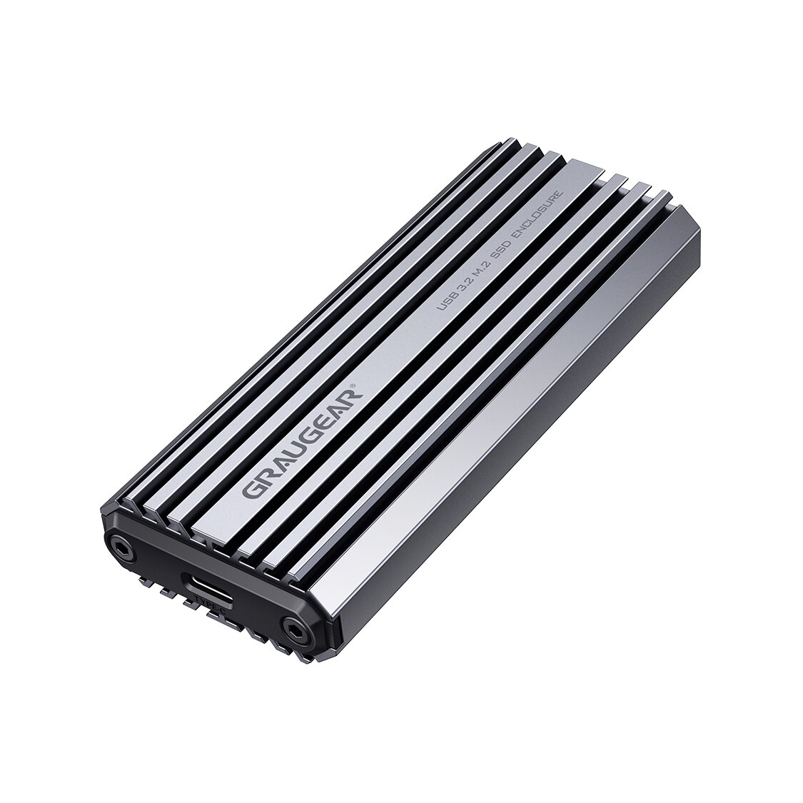 Carcasa SSD, USB Type C, GrauGear, M.2, NVMe, PCIe3.0, 10Gbit, Argintiu ...