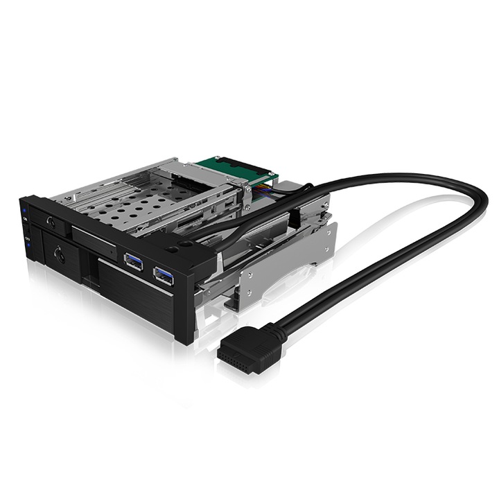 Rack, ICY BOX, 13,3 cm, SATA - SATA II - SATA III, Negru - eMAG.ro