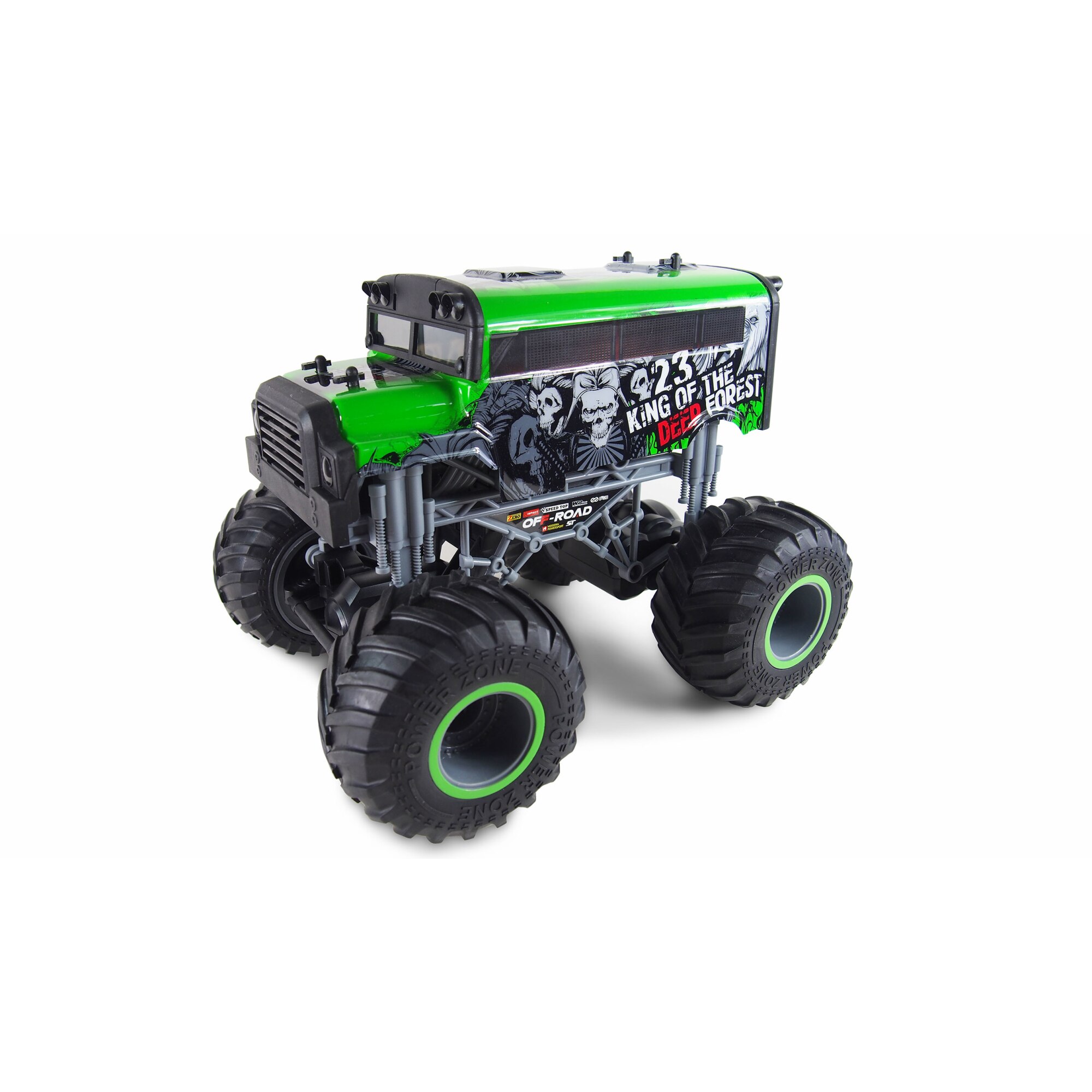 Camion monstru, Amewi, 1:16, 700 mAh, Verde/Negru - eMAG.ro