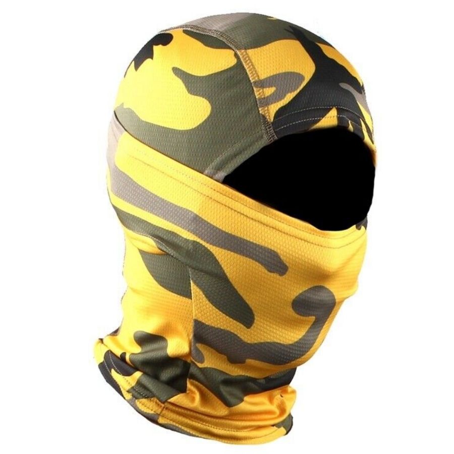Cagula Tactica Combat Militara, 6in1 Multifunctionala, Camuflaj Galben ...
