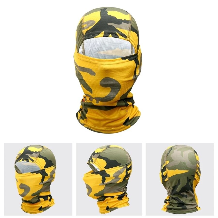 Cagula Tactica Combat Militara, 6in1 Multifunctionala, Camuflaj Galben ...