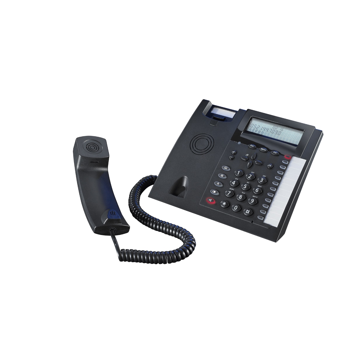 Telefon analogic, AGFEO, model T 18, Sistem hands-free, 99 intrari, Negru - eMAG.ro