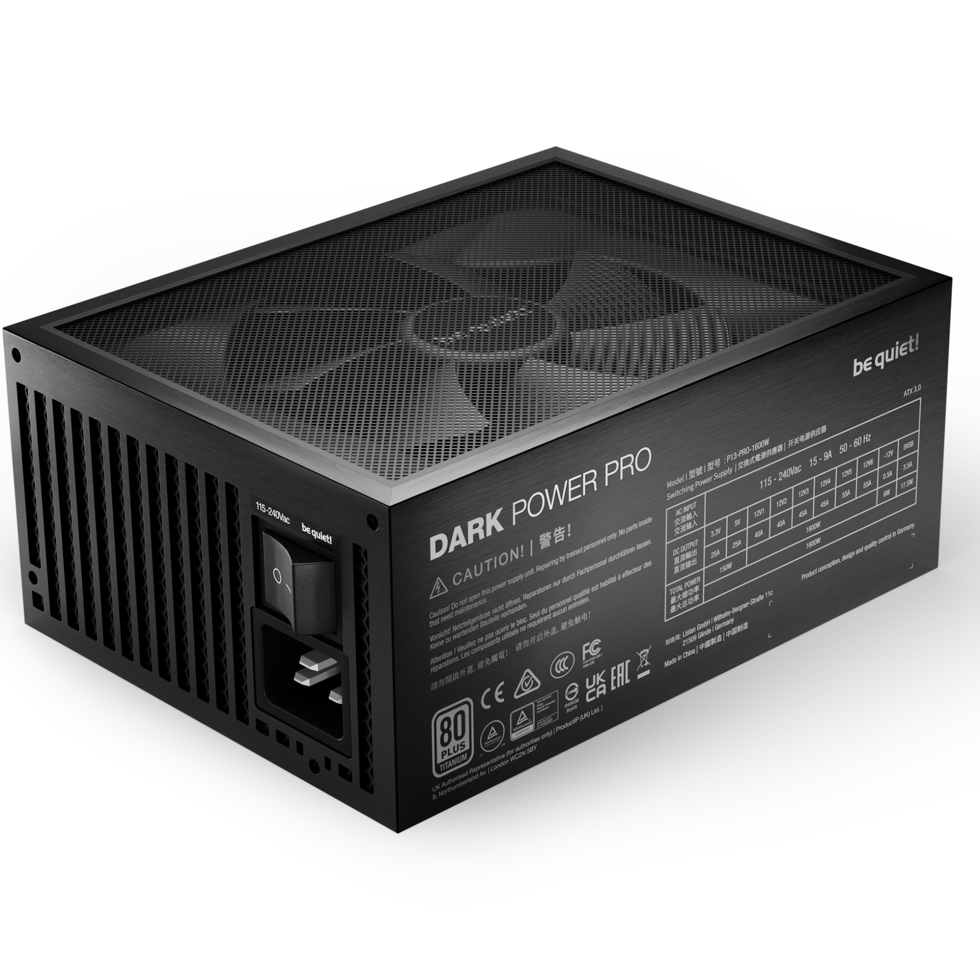Sursa Be Quiet DARK POWER PRO 13, 1600W, 80 PLUS Titanium, modular, ATX ...
