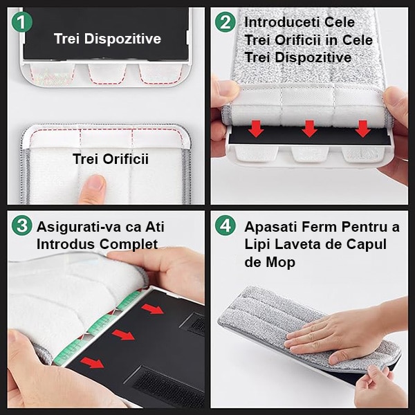 Set Curatenie TNS®, Mop Plat, Galeata Doua Compartimente 37x21x18.5 ...