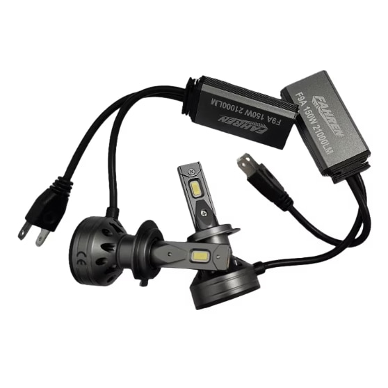Комплект 2 LED крушки за кола H7, F9A, Canbus, 150W, 6000K, 11000Lm ...