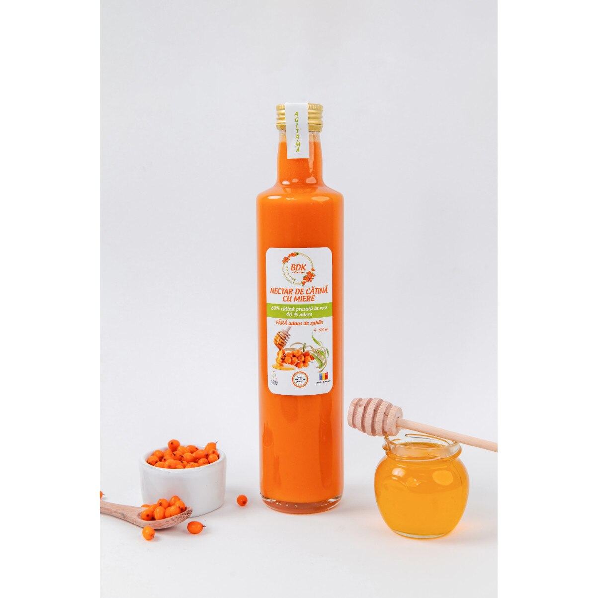 Nectar de catina cu miere, BDK, presat la rece, 500 ml - eMAG.ro