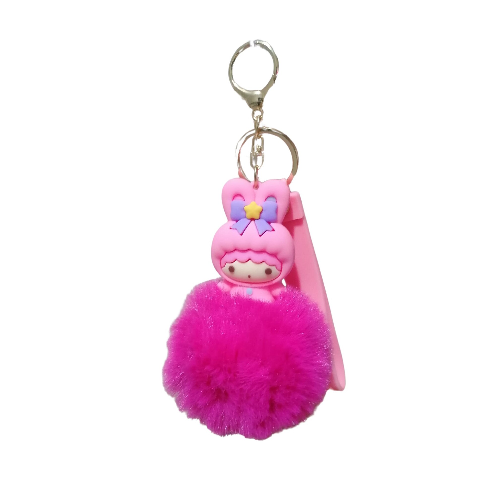 Jucarie De Plus Kawaii Sanrio Hello Kitty Tip Breloc Roz Inchis 12
