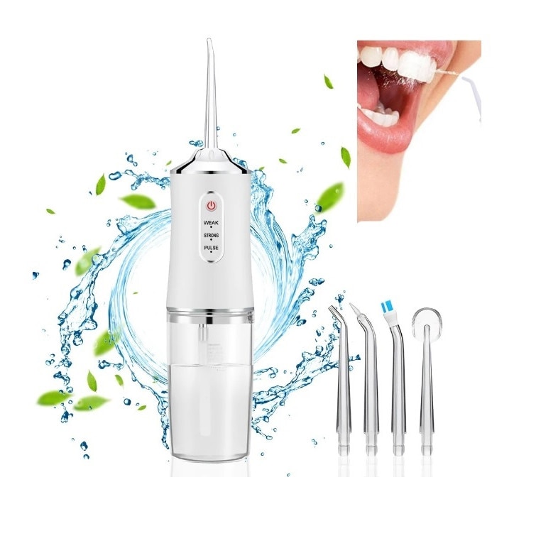 Irigator oral Profesional 4 in 1 pentru dusuri bucale Portabil 300ml ...