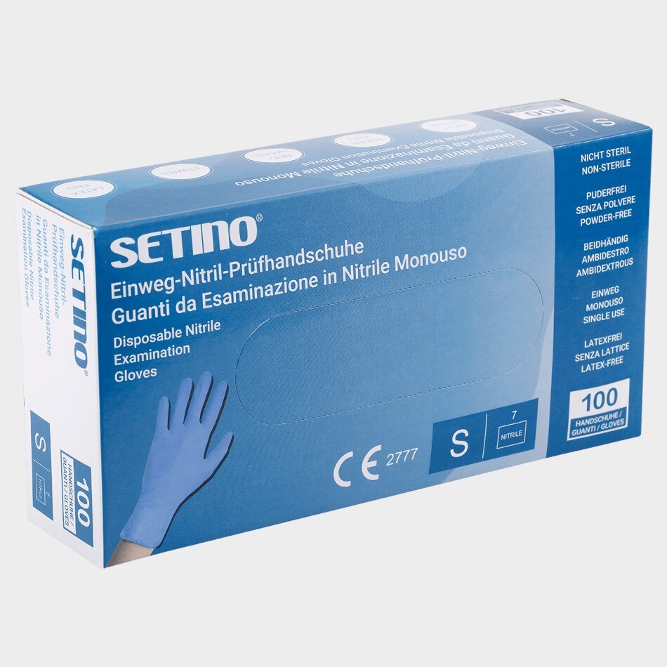 Manusi de nitril de unica folosinta Setino Nitrile Violet - eMAG.ro