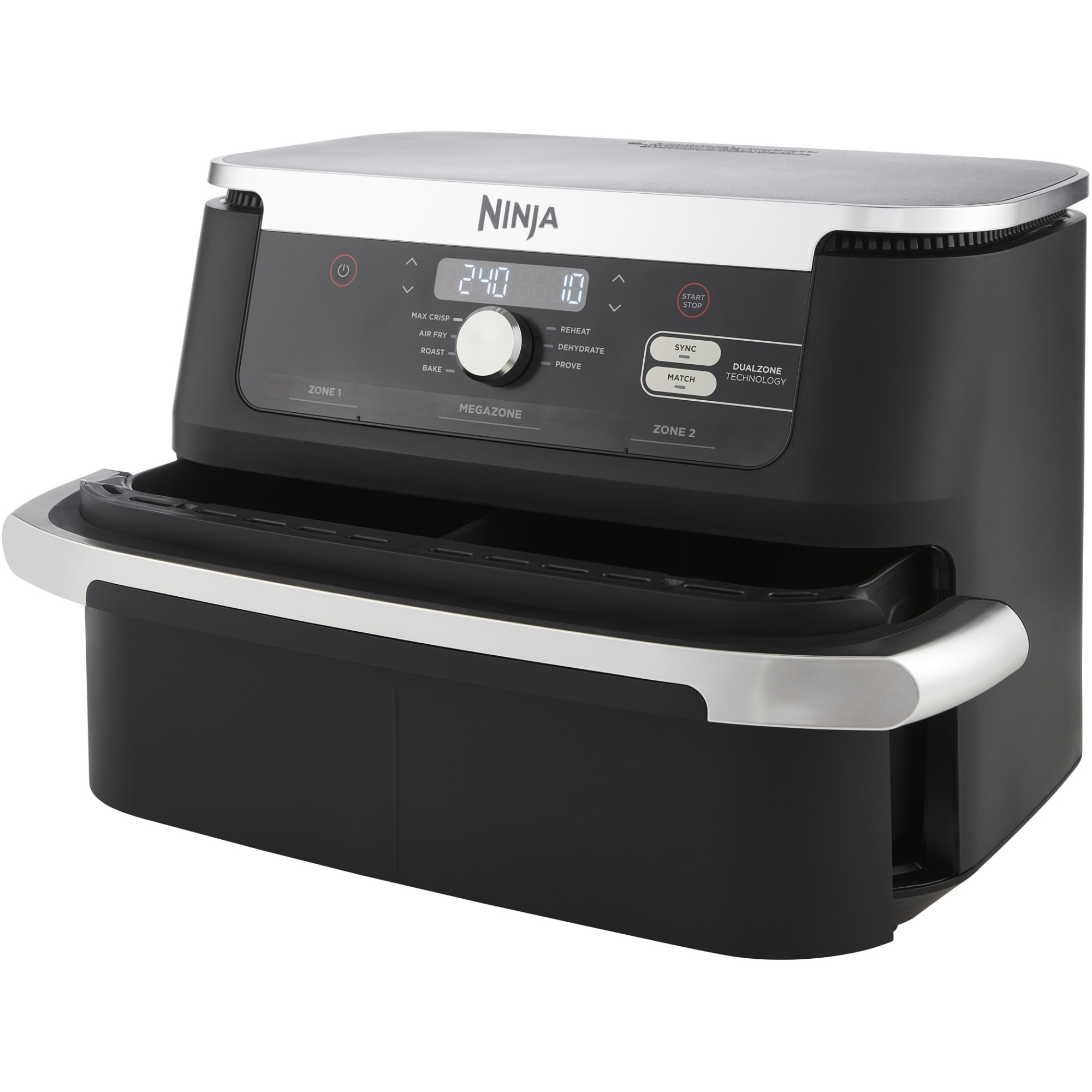 Фритюрник с горещ въздух Ninja Flex Drawer AF500EU, Капацитет за храна ...