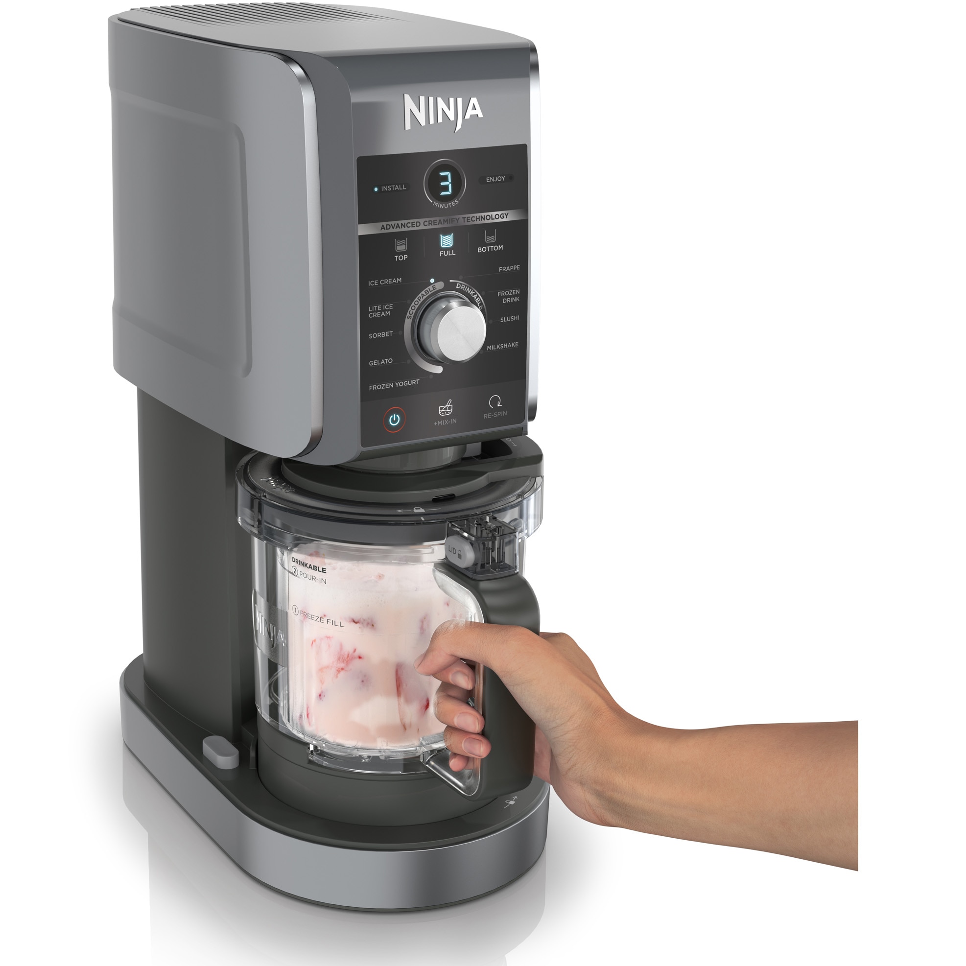 Aparat 11 in 1 pentru inghetata Ninja Creami Deluxe NC501EU, 800 w, 220 ...