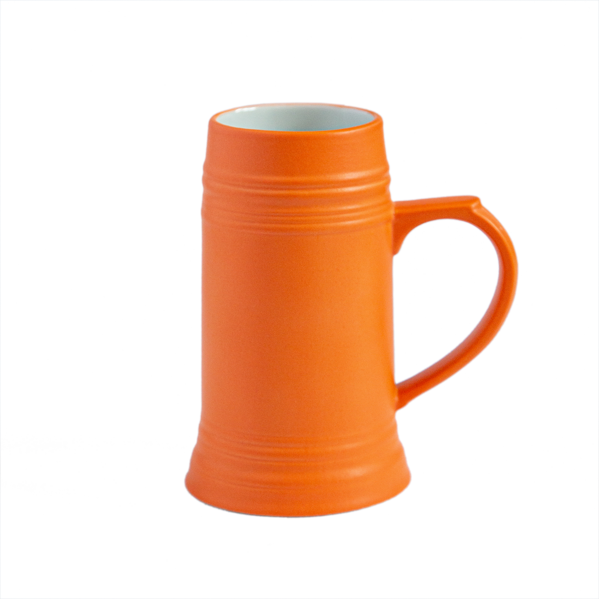 Halba de bere, portelan premium, 260 ml, portocali - eMAG.ro