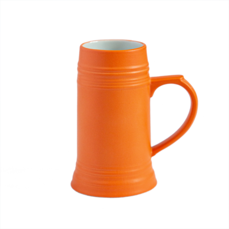 Halba de bere, portelan premium, 260 ml, portocali - eMAG.ro