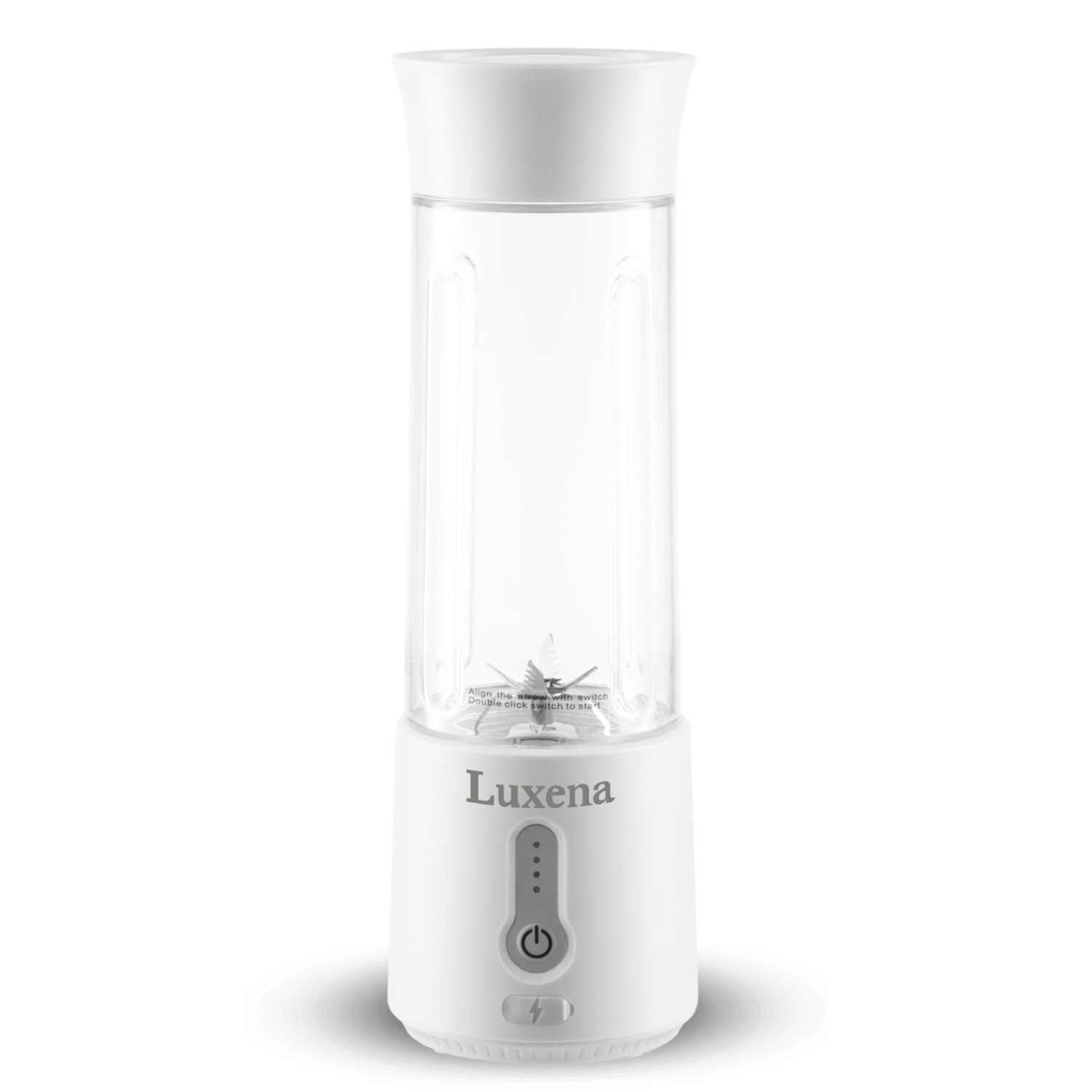 Преносим пасатор Luxena, без бисфенол А, 20 000 оборота в минута, бял ...