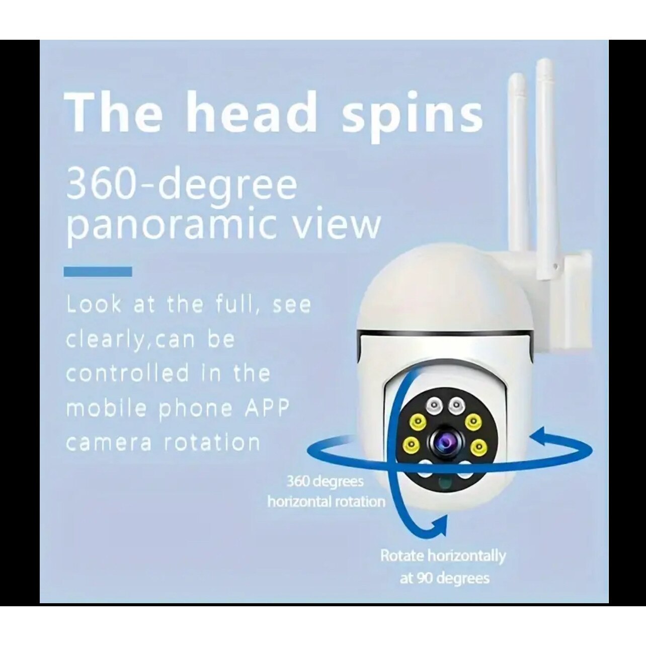 Camera de supraveghere WIFI, 2.4G, 5G, zoom, rotire, leduri lumina ...