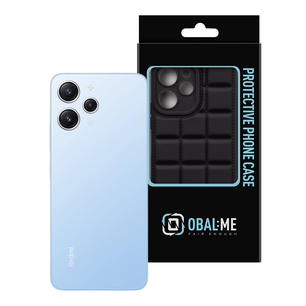 Кейс за телефон OBAL:ME Block за Xiaomi Redmi 12, Полиуретан, Черен ...