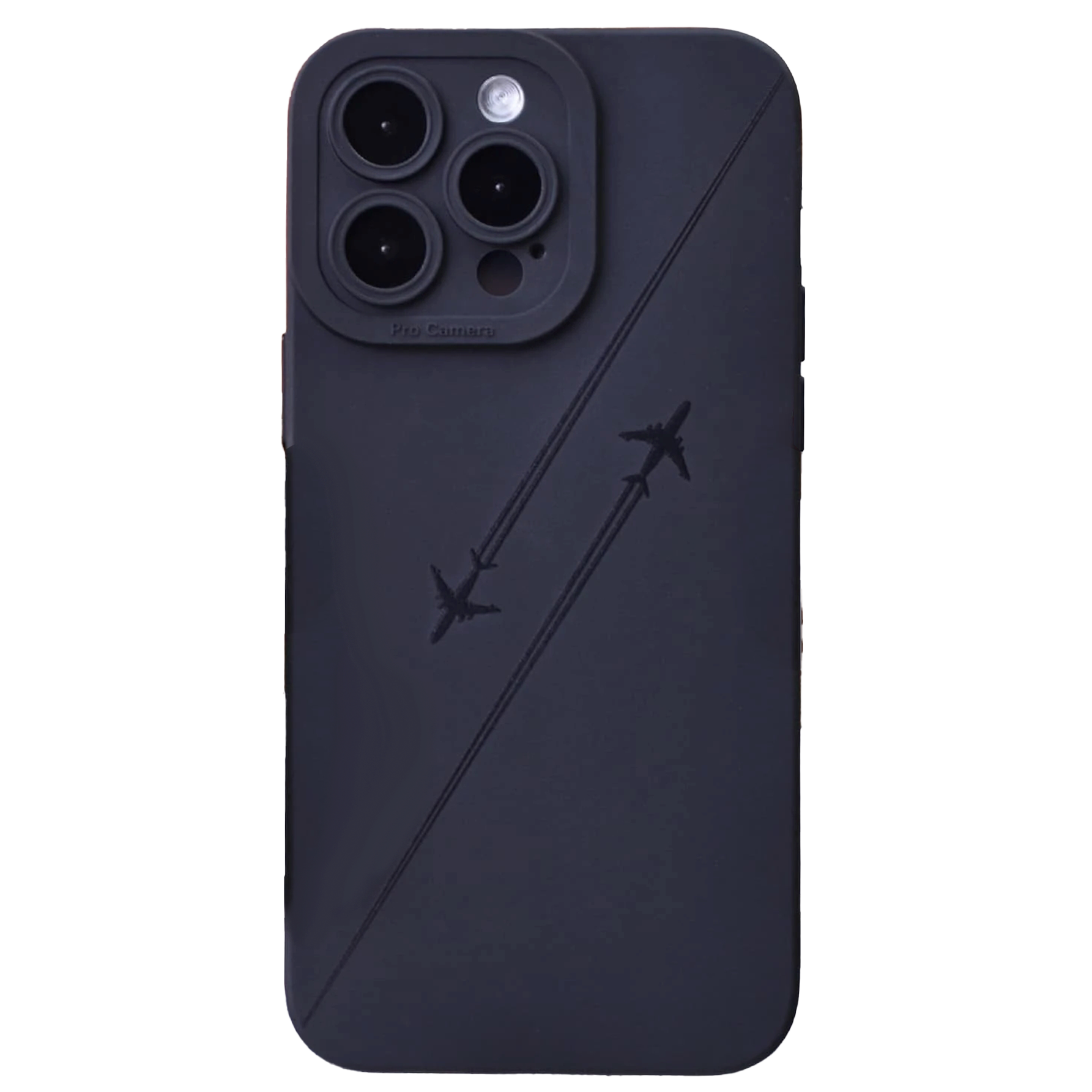 Капак с принт на самолет, черен, Съвместим с iPhone 13 Pro Max - eMAG.bg