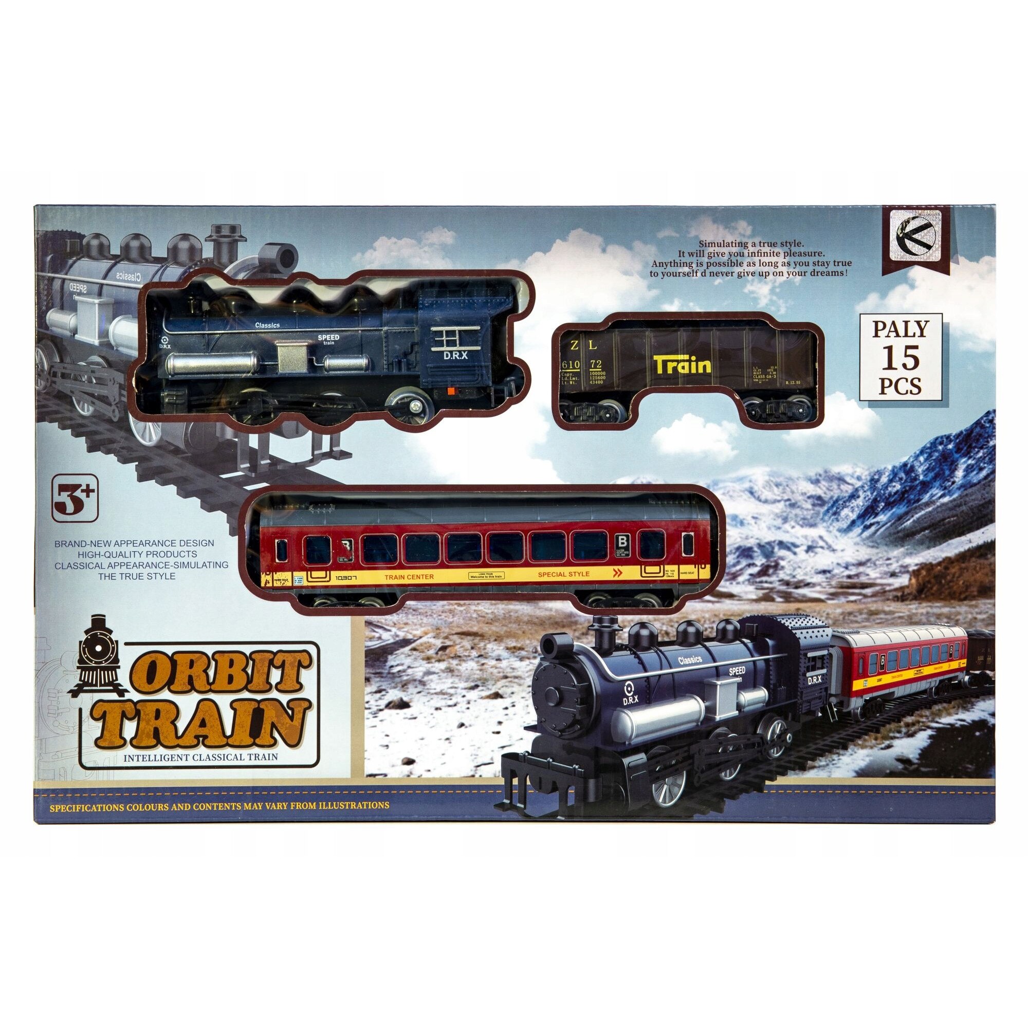 Circuit trenulet electric ISP "Likesmart Orbit Train", 15 piese, Sunete ...