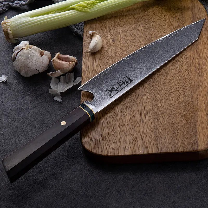 Cutitul bucatarului Kiritsuke Ringer, ultra-premium, otel de damasc, 34 ...