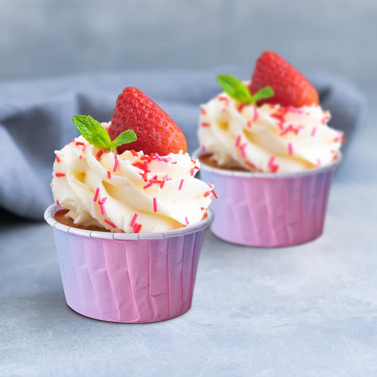 Set 50 forme briose, LLWL, Hartie, Roz/Mov - eMAG.ro