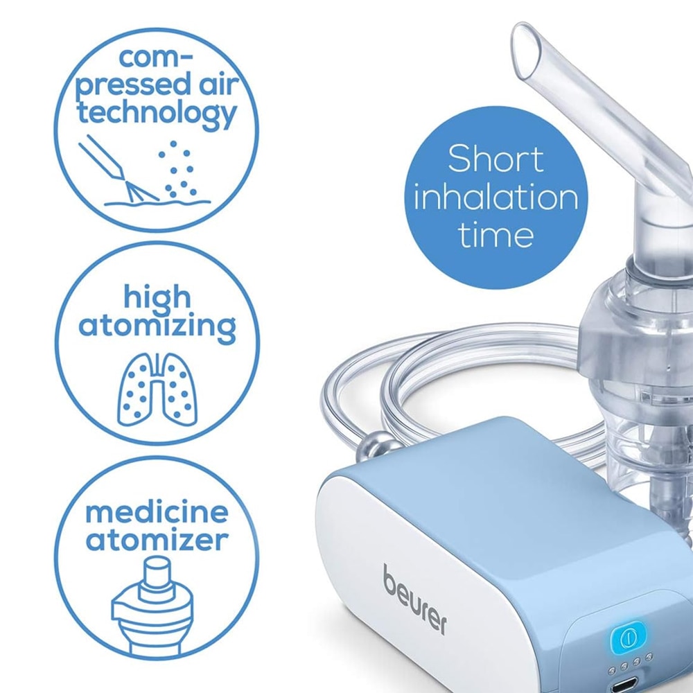 Inhalator compresor, Beurer, Pentru intreaga familie, Tehnologie DC ...