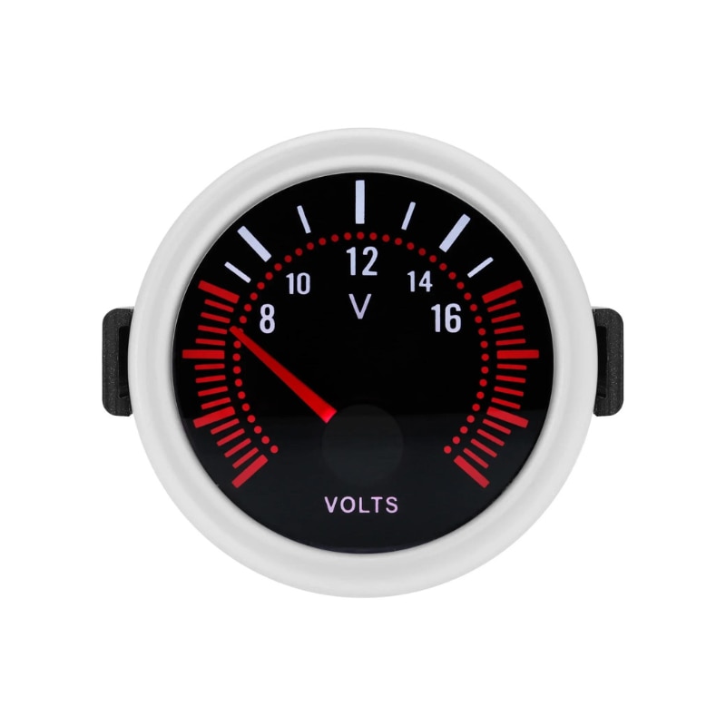 Voltmetru auto universal, 12V, cu LED, 57x51x45mm - eMAG.ro