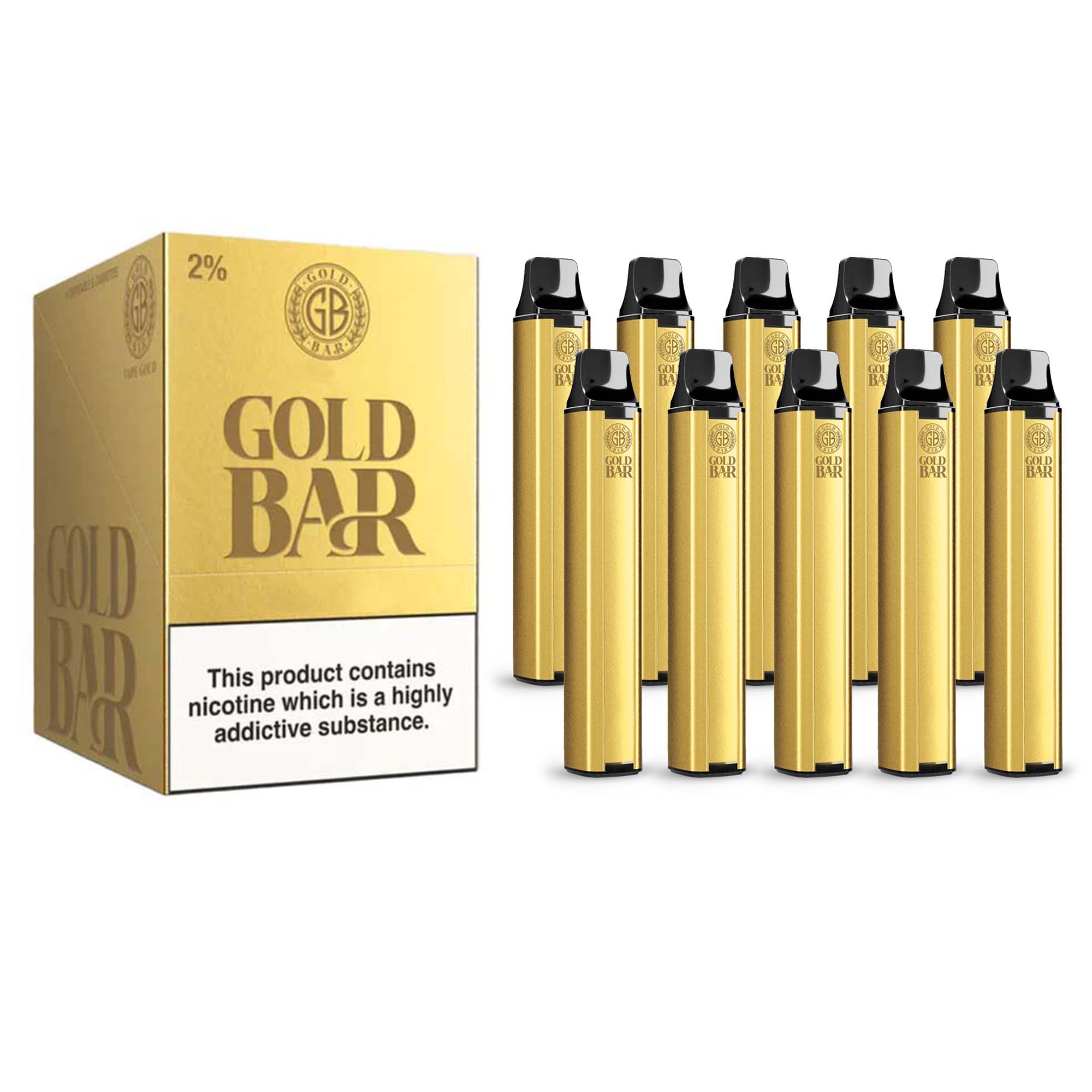 Set 10 Tigari Electronice Gold Bar 600 2% NICOTINA, Bora Bora - eMAG.ro