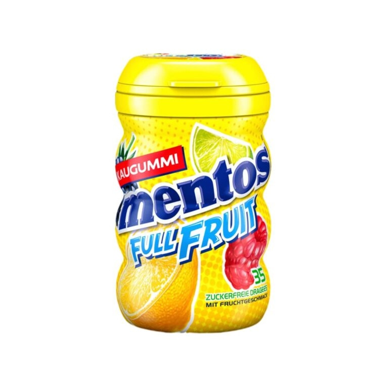 Guma de mestecat, Mentos, Kaugummi, fara zahar, cu multifructe, 70g ...