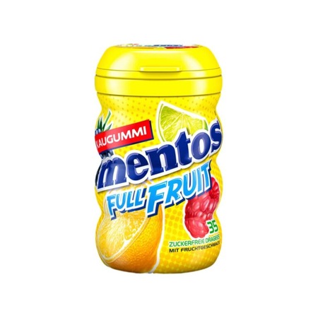 Guma de mestecat, Mentos, Kaugummi, fara zahar, cu multifructe, 70g ...