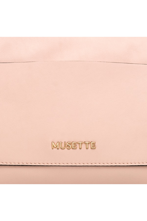 Geanta dama, Musette, FAYE PM, De umar, Piele naturala, nude, 40 x 35 x ...