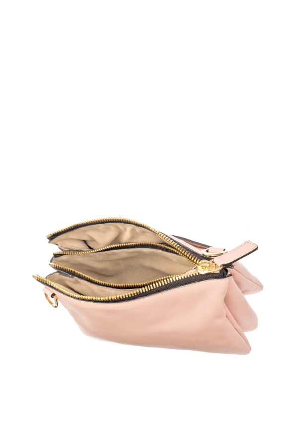 Geanta dama, Musette, FAYE PM, De umar, Piele naturala, nude, 40 x 35 x ...