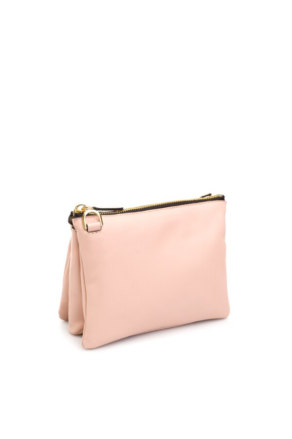 Geanta dama, Musette, FAYE PM, De umar, Piele naturala, nude, 40 x 35 x ...