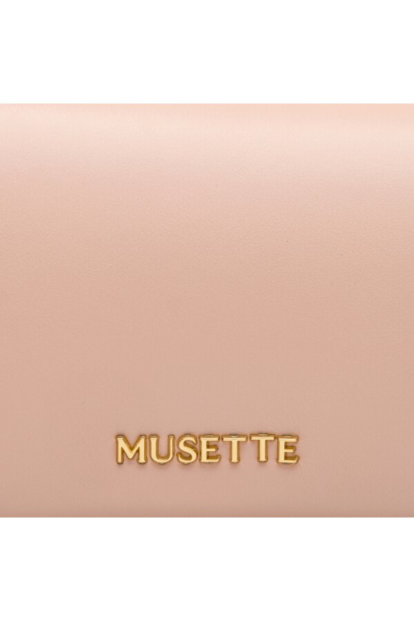 Geanta dama, Musette, CLEO, Plic, Piele naturala, nude, 40 x 35 x 13 cm ...