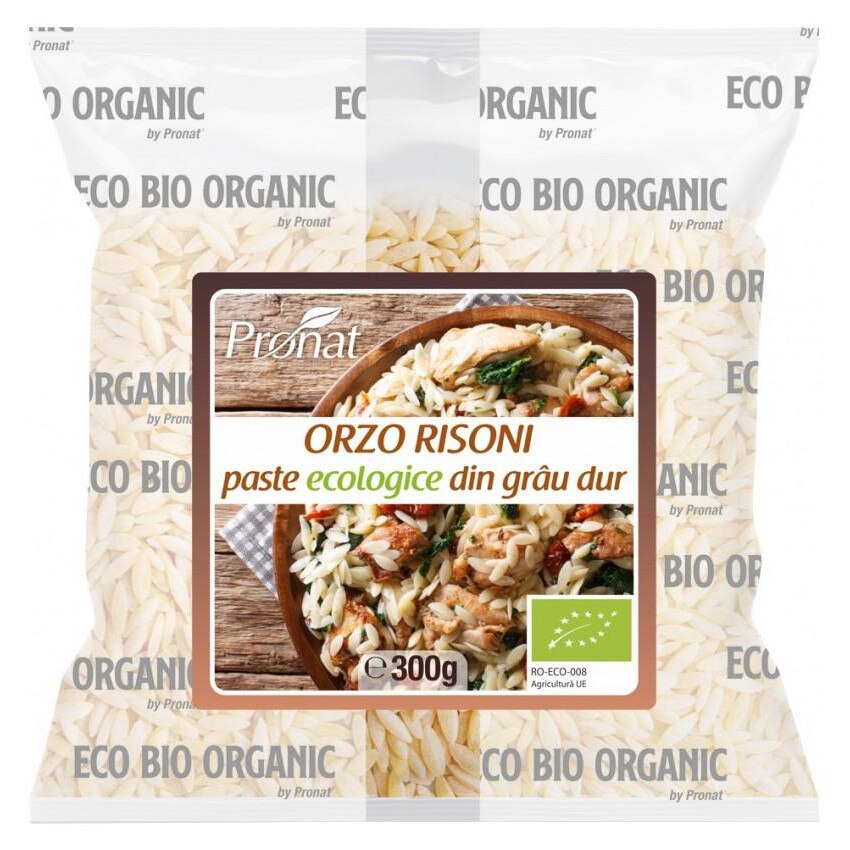 Orzo Risoni Paste Eco din Grau Dur 300 grame Pronat - eMAG.ro
