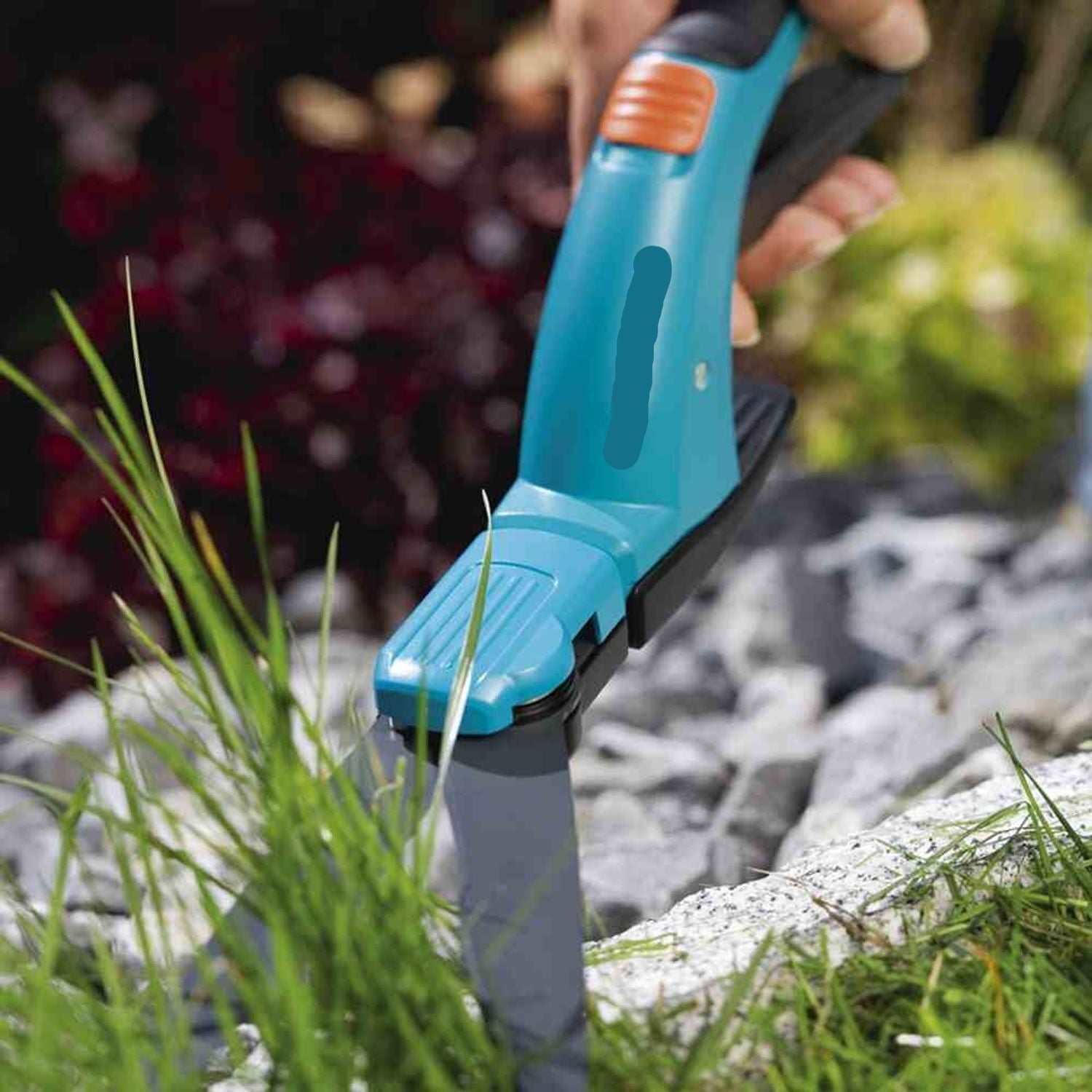Foarfeca, pentru iarba, maner ergonomic, metal, manual, albastru - eMAG.ro