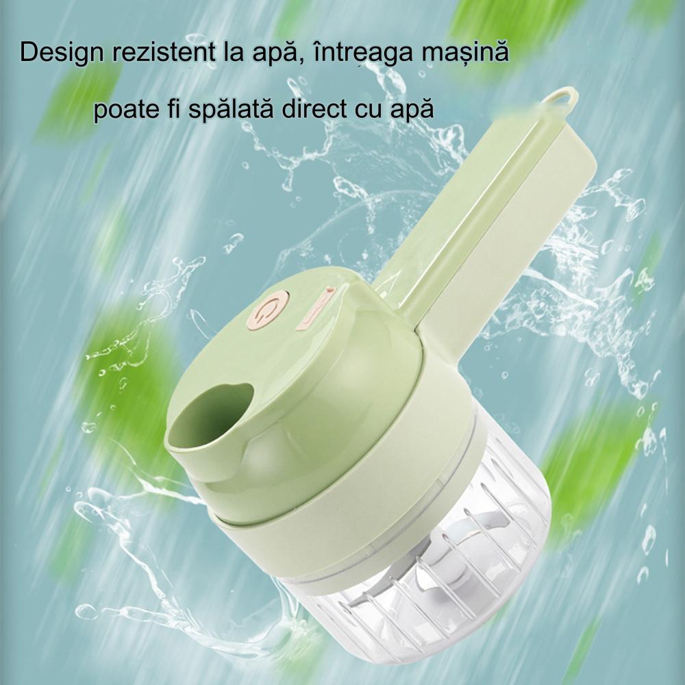 Tocator Electric, Blender, 4 in 1: Legume, Fructe, Usturoi, Cu Functii ...