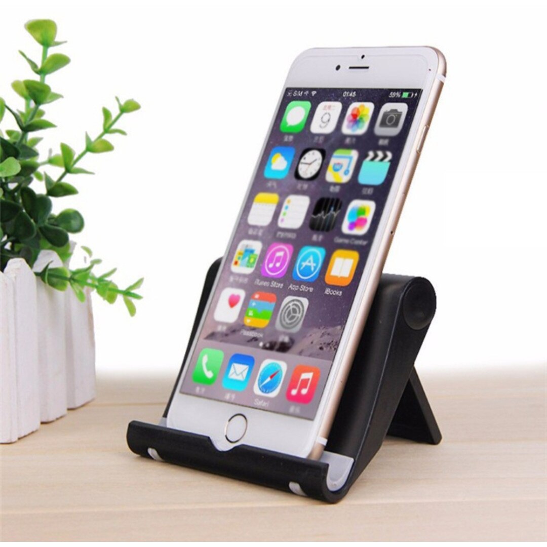 Suport Telefon/Tableta, ergonomic, portabil si reglabil, Negru - eMAG.ro