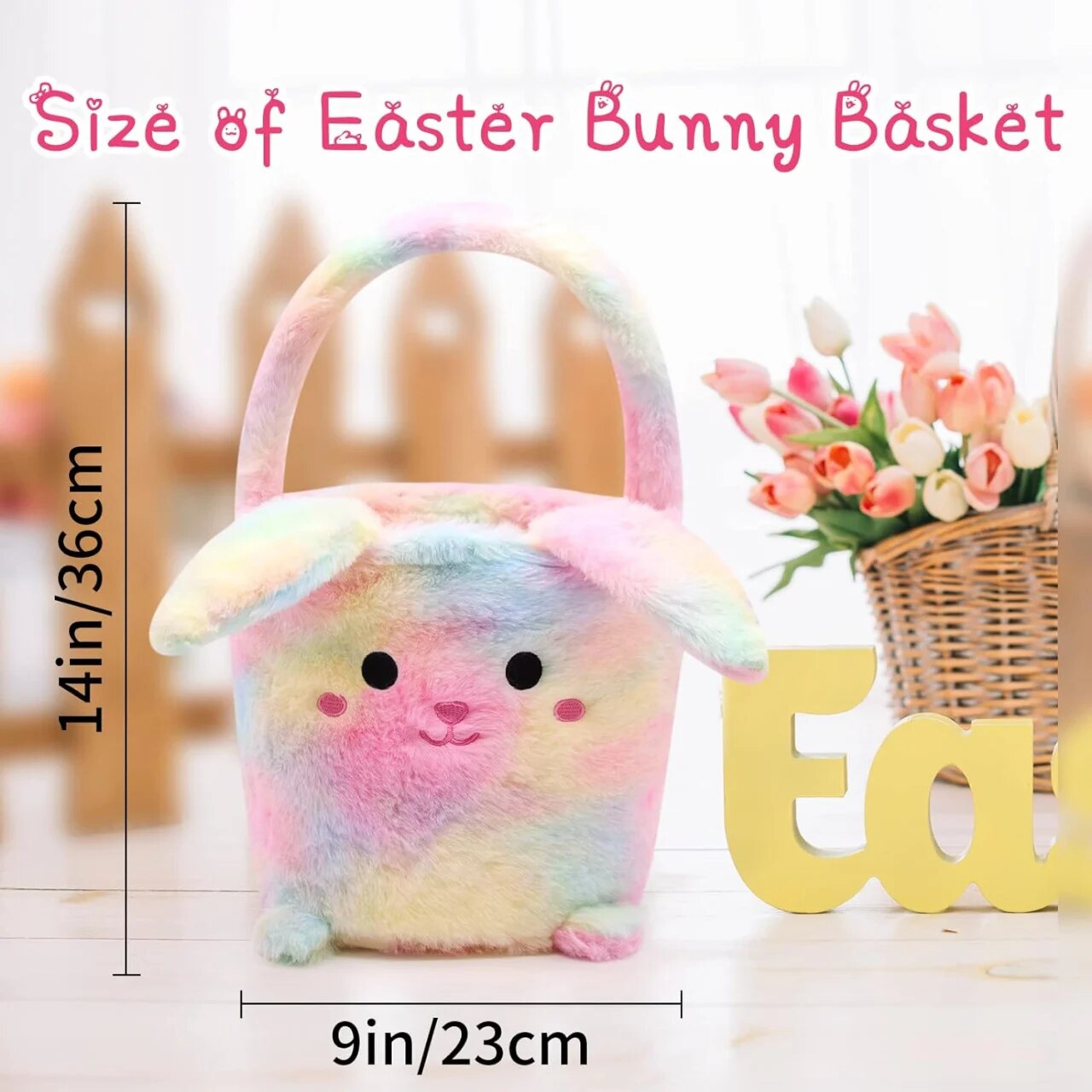 Cosulet de paste pentru copii Desdfcer, textil, multicolor, 36 x 23 cm ...