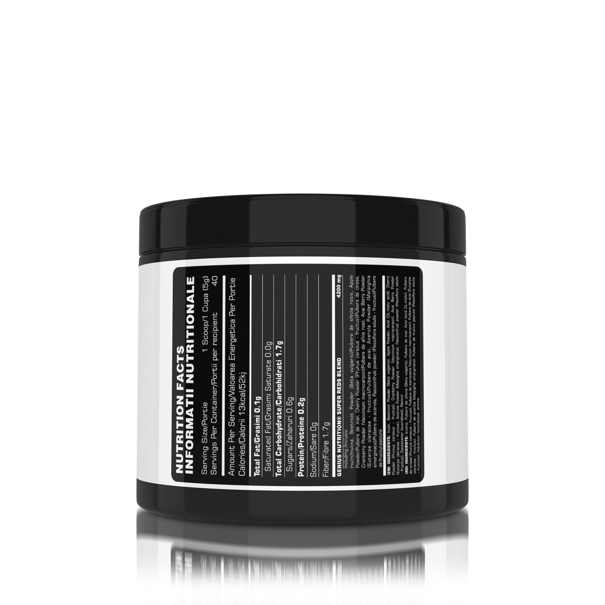 Supliment alimentar pudra Genius Nutrition Super Reds 200g/40serv ...