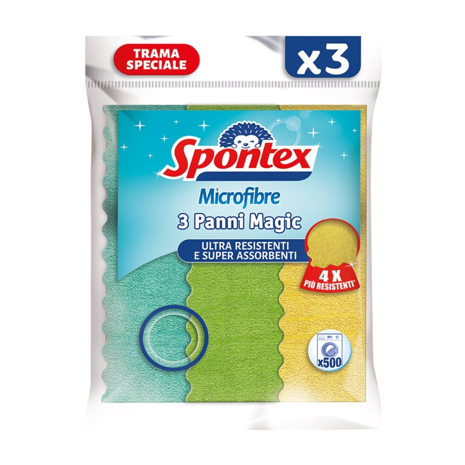 Комплект от 3 микрофибърни кърпи Magic Spontex - eMAG.bg