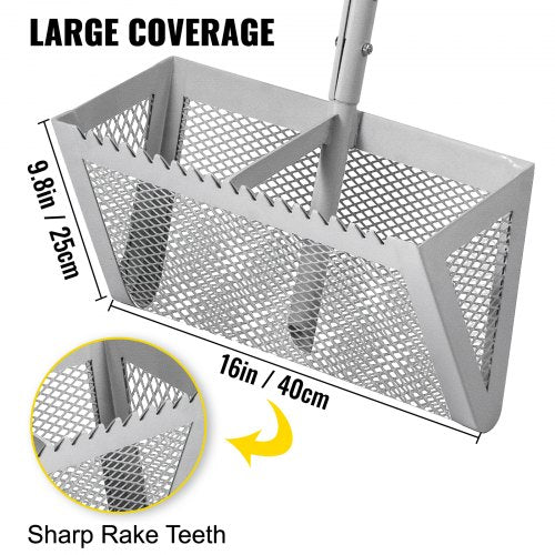 Grebla cu sita pentru nisip, dimensiuni 130 x 40 x 25 cm, pentru ...