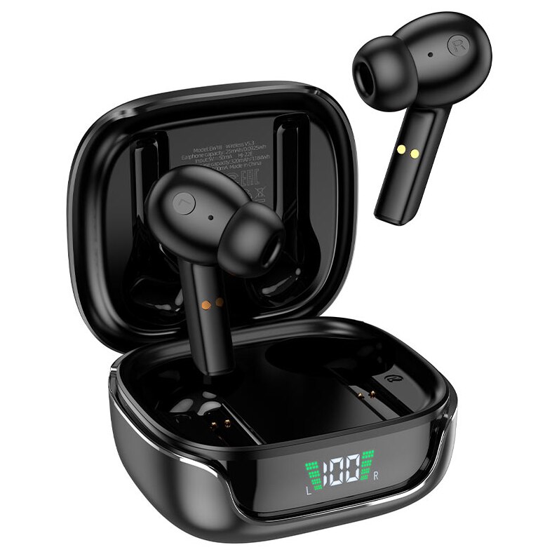 Casti Wireless, Hoco EW18, Microfon, BT 5.3, Capacitate 300mAh ...